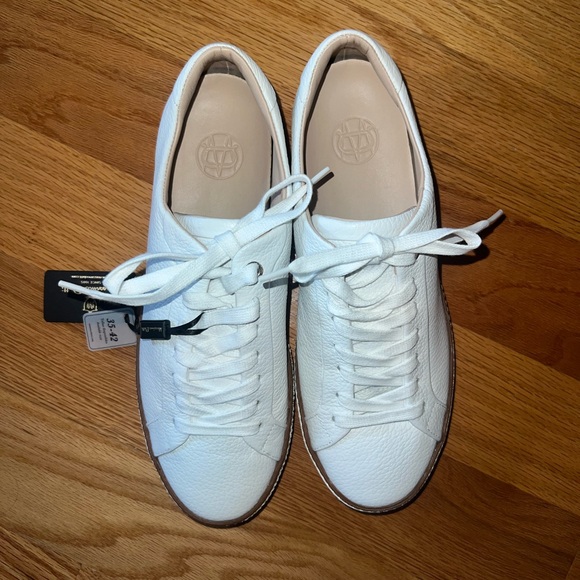 Massimo Dutti | Shoes | Massimo Dutti White Leather Sneaker New | Poshmark